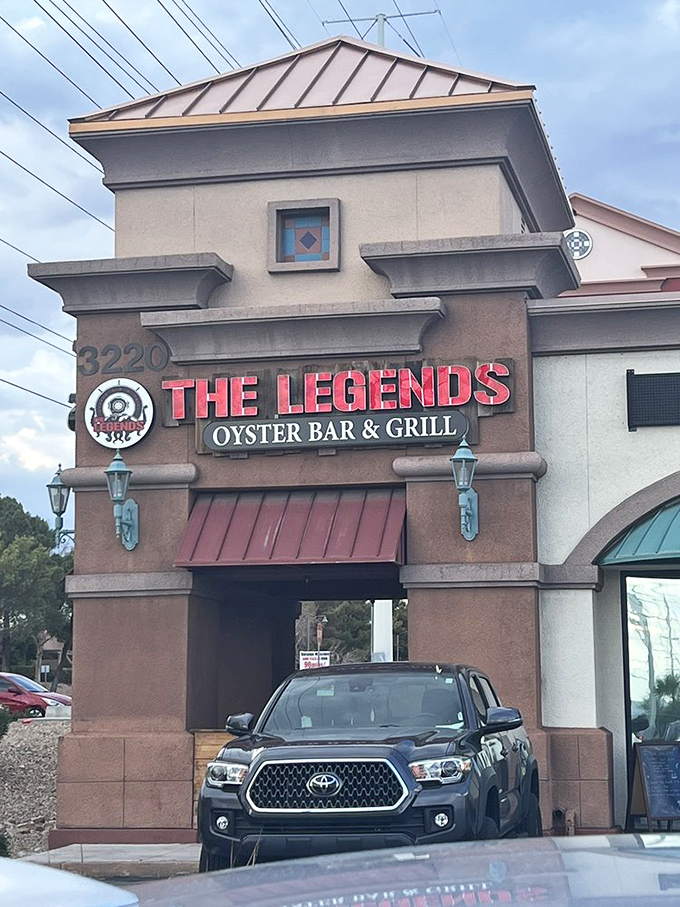 Standing proud off the Strip, The Legends beckons seafood lovers with its distinctive architecture and the promise of oceanic treasures within.