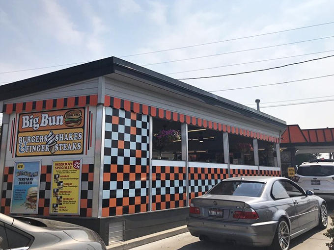 The checkerboard exterior isn't just decoration—it's a promise that what awaits inside follows the rules of good taste with mathematical precision.