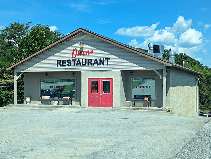 Owen's Restaurant's bright red doors promise home cooking that will have you contemplating a permanent change of address before dessert arrives.