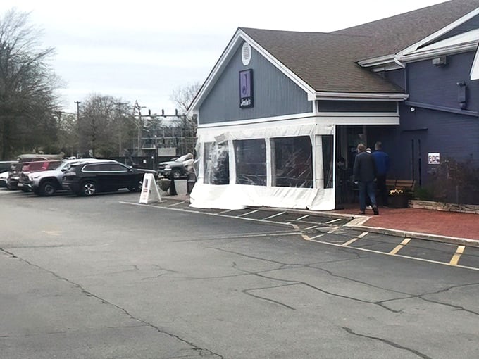 A packed parking lot is the universal sign language for "the food inside is worth whatever wait you might encounter." Spoiler alert: it absolutely is.