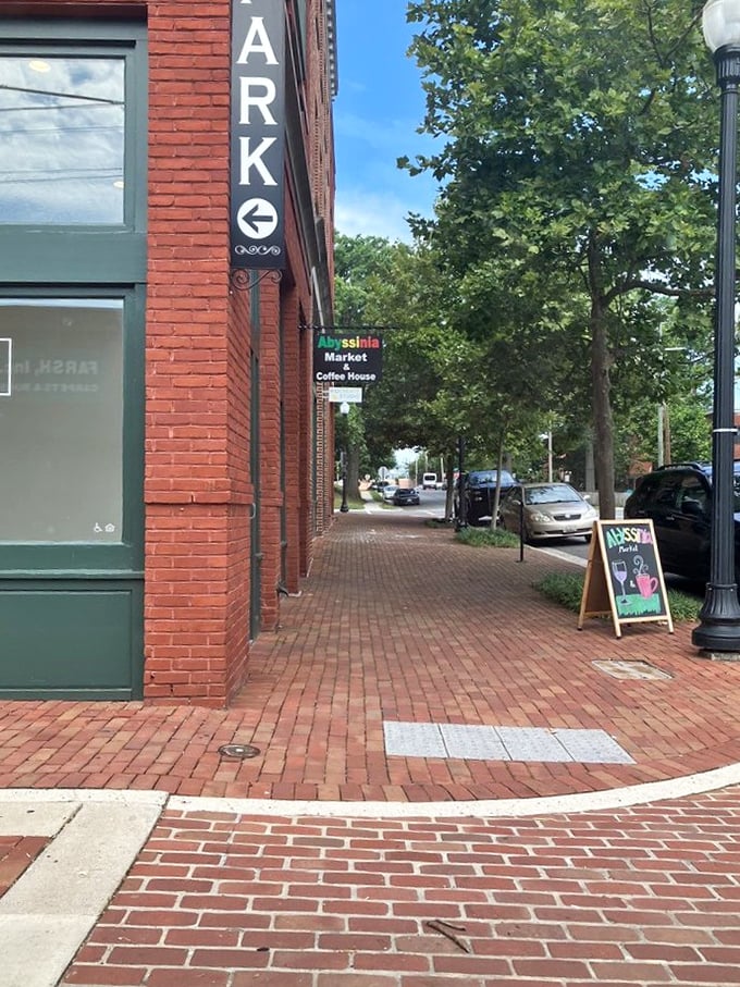 Brick sidewalks lead the way to culinary happiness, with convenient parking that removes the last obstacle between you and that chicken fried steak.