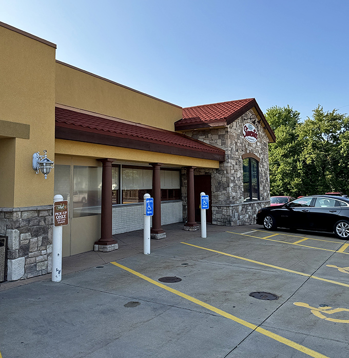 Accessible parking means nothing stands between you and your date with that legendary lasagna. The shortest distance between hunger and happiness.