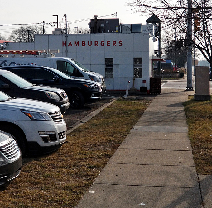 Don't let the humble exterior fool you&mdash;some of Michigan's most satisfying meals are served from this unassuming white building with "HAMBURGERS" proudly displayed.