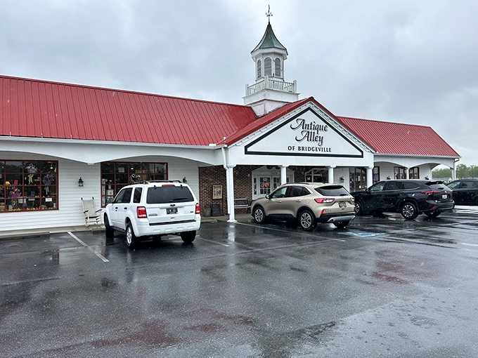 Rain or shine, the parking lot stays busy with fellow adventurers seeking their next vintage discovery.