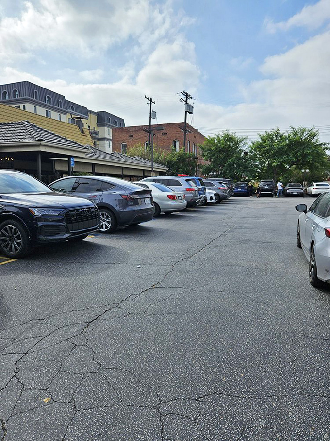 Plenty of parking means the hardest part of your visit is deciding what to order, not where to park.