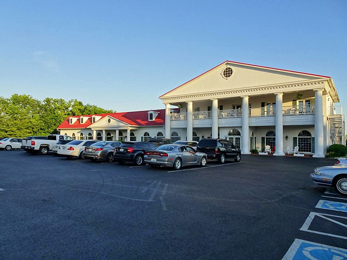 The parking lot fills with cars from across Kentucky and beyond, pilgrims who've made the journey to this temple of Southern cooking.