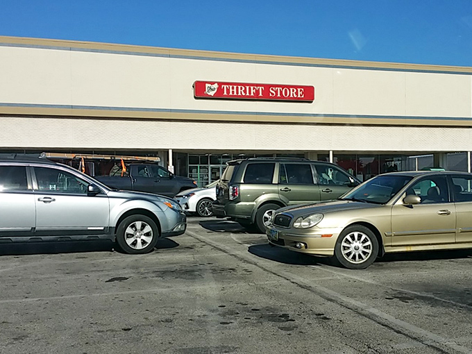 The parking lot tells its own story&mdash;a mix of vehicles from practical to luxury. Thrifting transcends economic boundaries; everyone loves a great find.