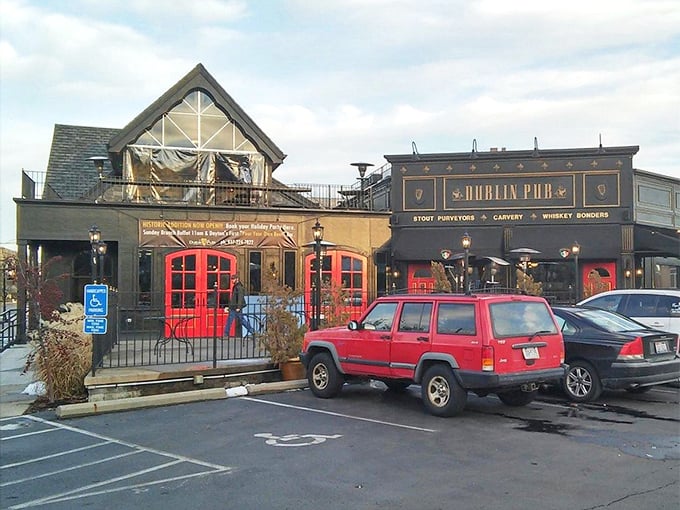 The Dublin Pub's exterior reveals its dual personality &ndash; part traditional Irish pub, part neighborhood gathering spot, all welcoming to hungry Daytonians and visitors alike.
