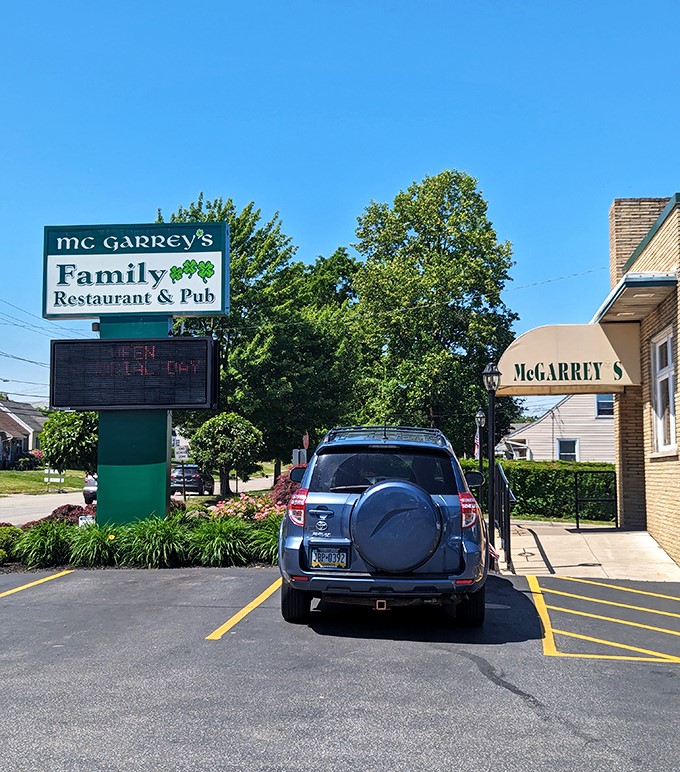 Even the parking lot has a certain charm. Your car knows it's about to wait while you experience something worth driving across Pennsylvania for.