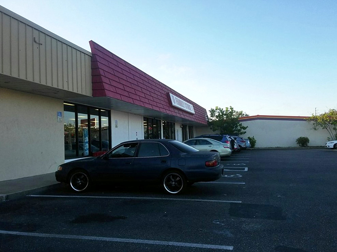 Even the parking lot has character &ndash; a humble exterior that belies the wonderland of thrifted treasures waiting just beyond those doors.