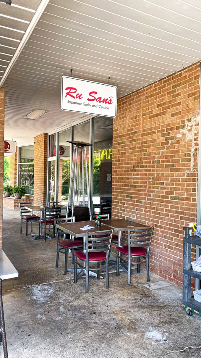 The outdoor seating offers a casual alternative for those sunny Charlotte days when you want fresh air with your fresh fish.