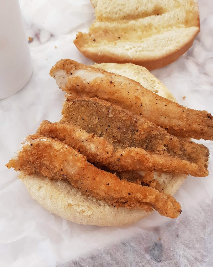 Lake Erie perch gets the royal treatment in this sandwich that tastes like summer at the shore.
