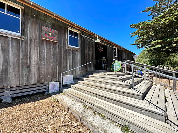 This weathered wooden building has stories to tell. Simple steps lead to a space where coastal community happens&mdash;farmers markets, gatherings, and the passing down of local wisdom.