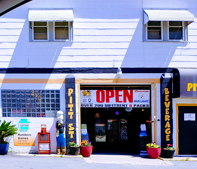 Pitt Street Beverage proves that sometimes the most unassuming storefronts hide the best selections, like finding a sommelier in a bowling shirt.