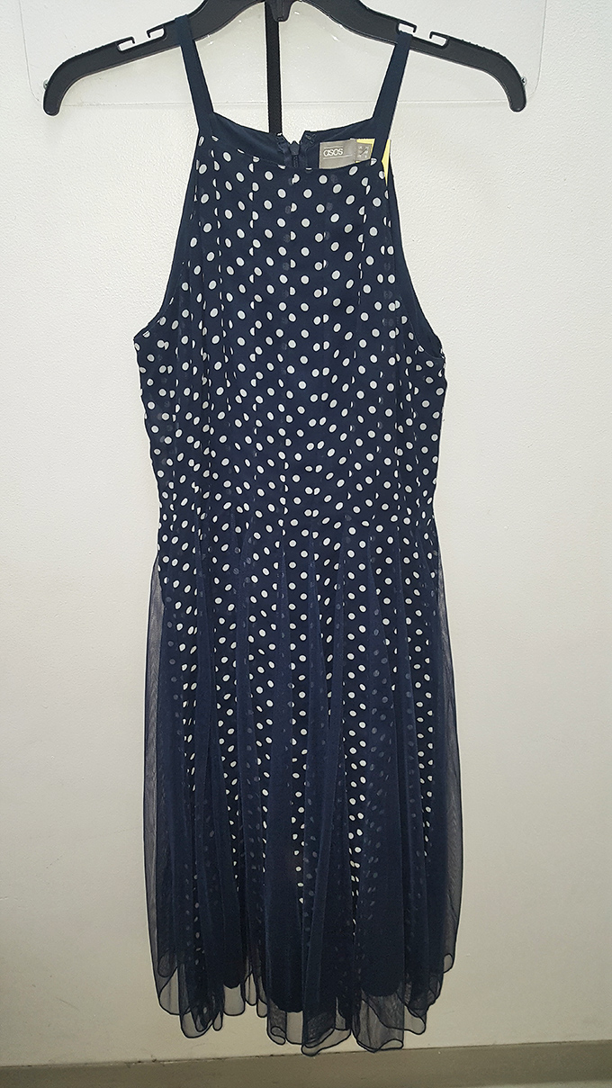That ASOS polka dot dress proves the thrift gods occasionally smile upon those patient enough to search the racks.