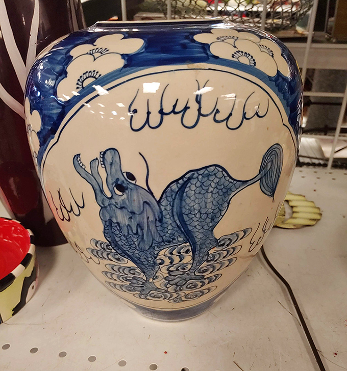 This porcelain dragon vase isn't just decorative&mdash;it's the conversation piece your mantel has been secretly longing for all these years.