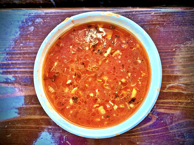 Manhattan-style red clam chowder—the rebellious cousin to the white version. Tomato-based brilliance that proves variety is indeed the spice of seafood life.