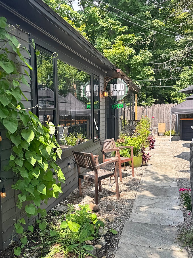 Rondtimer's rustic exterior hides a coffee experience worth writing home about. Those wooden benches have hosted countless conversations and caffeine-fueled epiphanies.