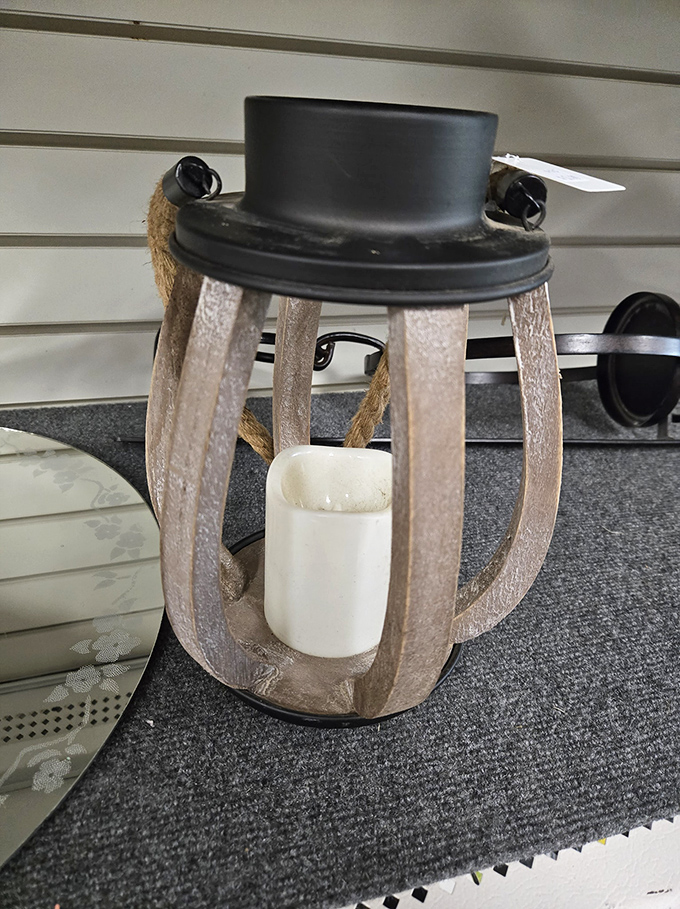 This rustic lantern doesn't just illuminate spaces&mdash;it creates ambiance for those "electricity went out but we're still fancy" moments.