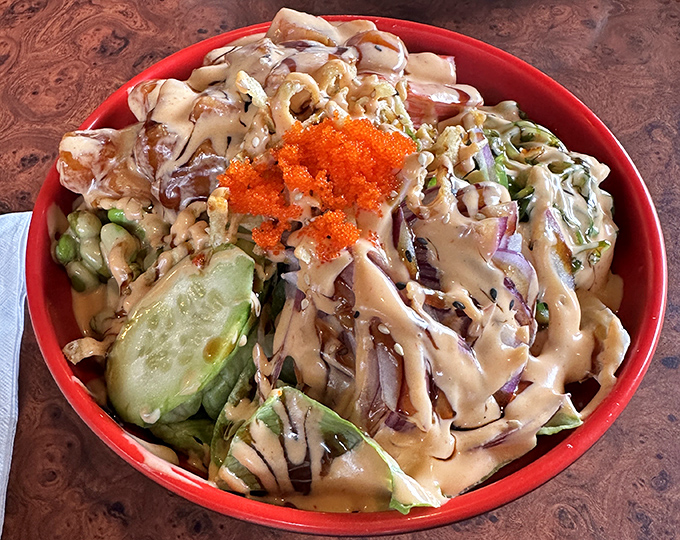 This salmon poke bowl proves that healthy eating doesn't require sacrificing flavor or satisfaction.