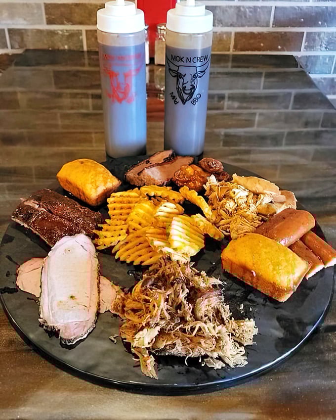 A sampler platter that's basically a barbecue greatest hits album. No B-sides here&mdash;just the classics that made you fall in love with smoked meat in the first place.