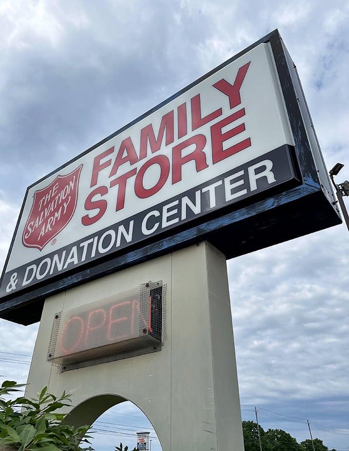 More than just a sign—it's an invitation to adventure. The Family Store & Donation Center promises both retail therapy and the warm glow of supporting a cause.