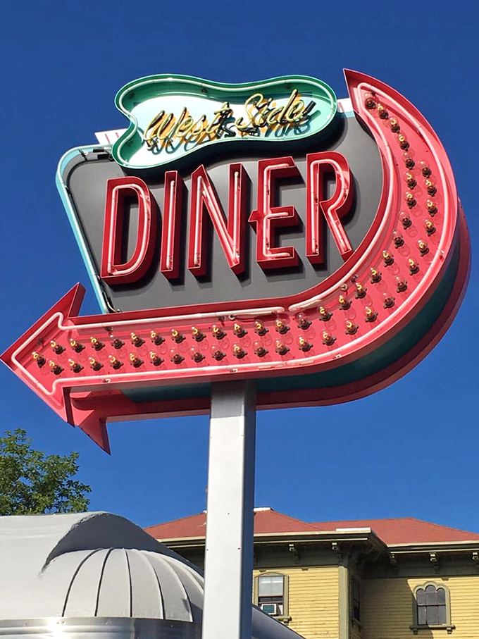 That neon sign against a blue sky&mdash;a beacon of hope for empty stomachs and caffeine-deprived souls throughout Providence.