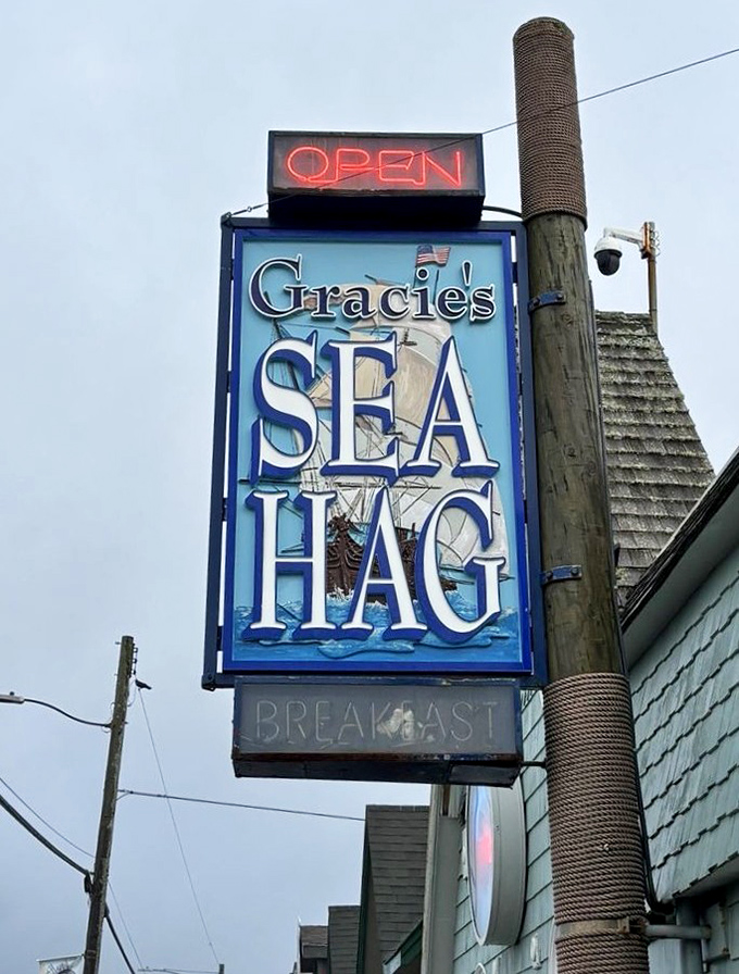 That iconic blue sign has guided hungry seafood pilgrims for generations &ndash; a beacon of chowder hope on foggy coastal days.