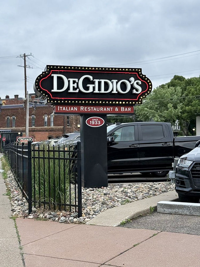 That classic signage promises authentic Italian-American fare, standing proudly as a beacon for pasta pilgrims seeking the best spaghetti.
