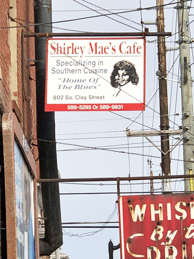 "Home of The Blues" proclaims the hanging sign, but after eating here, the only blues you'll feel is when your plate is empty.
