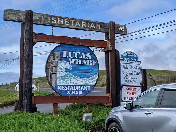 The roadside sign that's launched a thousand detours &ndash; because sometimes the best dining decisions happen when you're willing to follow a wooden fish.