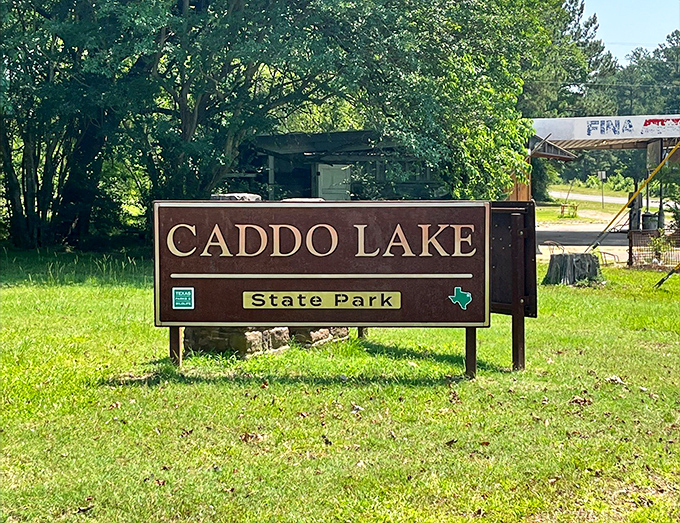 The sign that marks the beginning of adventures and the end of cell service. Your out-of-office reply in physical form.