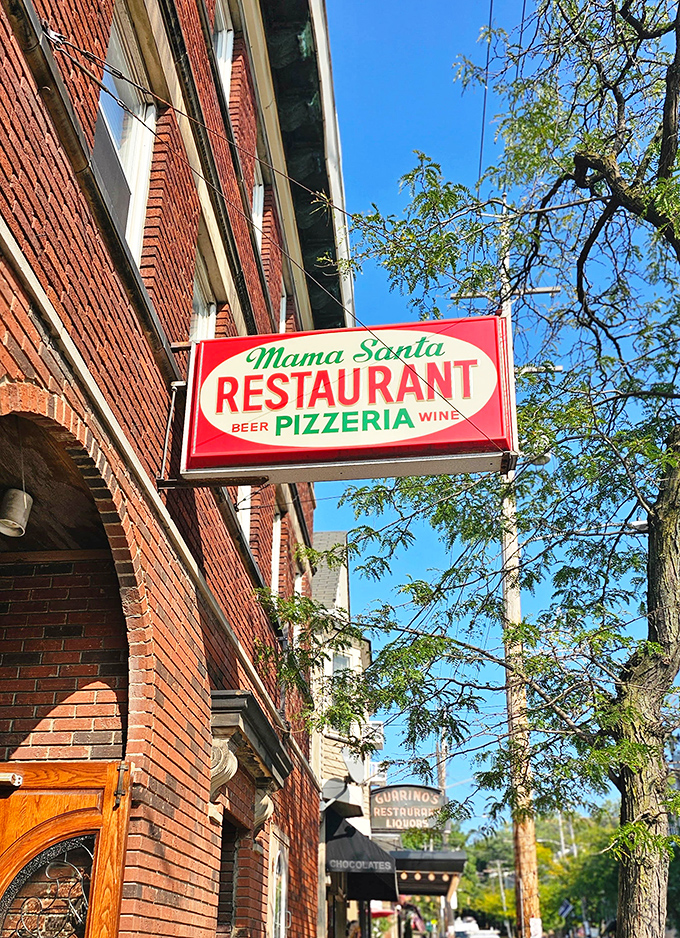 That classic sign hanging against a blue Cleveland sky&mdash;a beacon of hope for anyone wondering where their next perfect plate of pasta is coming from.
