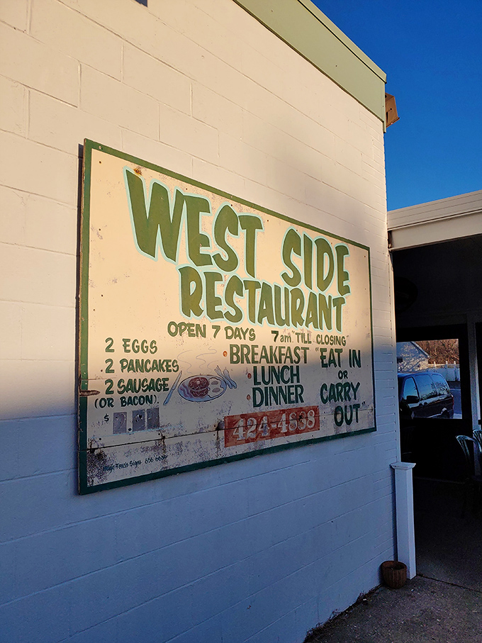 The vintage sign says it all &ndash; straightforward promises of good food at fair prices, the kind of honesty that's kept them in business for years.