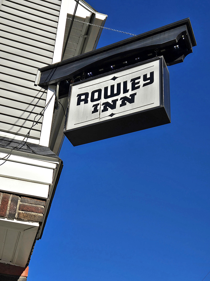 Against a perfect blue Cleveland sky, the Rowley Inn sign has been guiding hungry travelers to this corner of Tremont for generations.