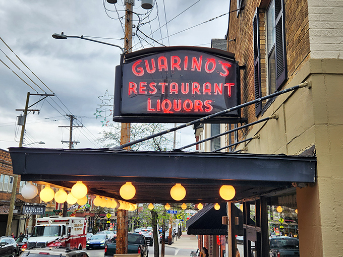 The street view of Guarino's iconic sign promises more than just a meal&mdash;it's an invitation to join Cleveland's longest-running Italian love affair.