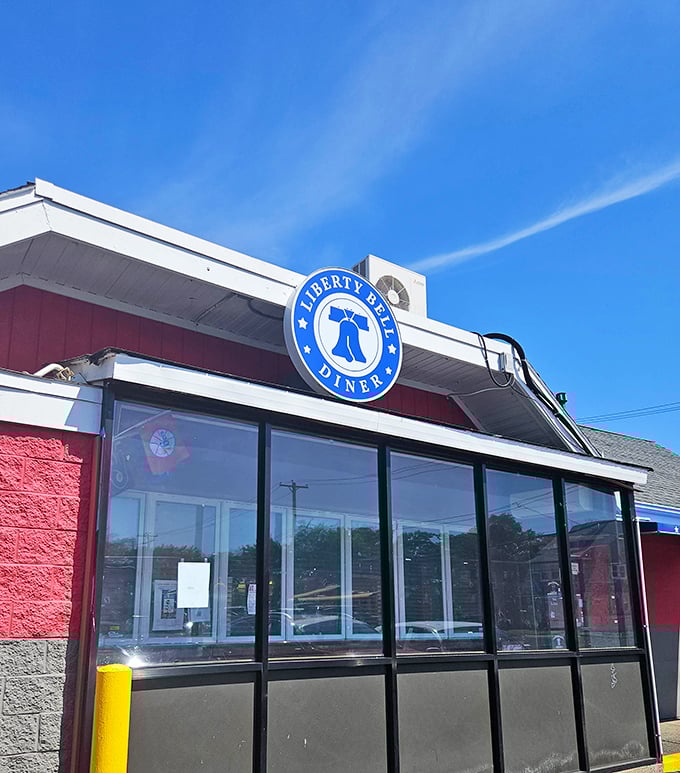 That iconic Liberty Bell sign promises freedom from mediocre meals and the pursuit of happiness through exceptional diner cuisine.