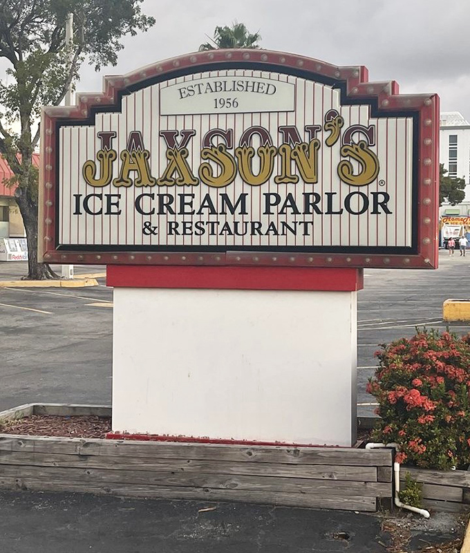 Established 1956, and still causing sweet tooth emergencies decades later. This sign doesn't just mark a location&mdash;it marks a Florida institution.