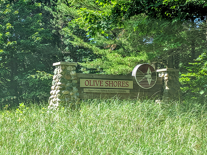 The understated entrance befitting a hidden gem. Like the best local secrets, Olive Shores doesn't need neon lights—those in the know will find it.