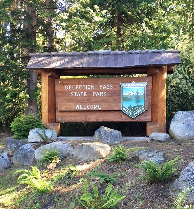 Welcome to paradise &ndash; the entrance sign that signals your vacation has officially begun. Stress ends where these trees begin.