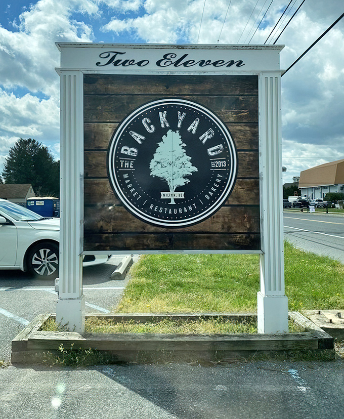 The sign announces what you're about to discover: this isn't just a restaurant, it's a Milton landmark where memories are made between bread slices.