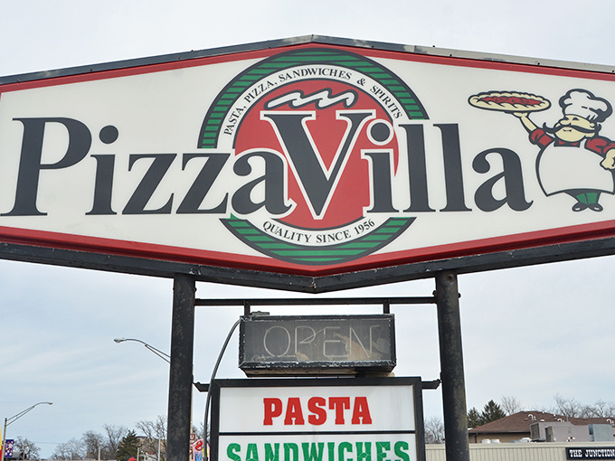 The sign says it all &ndash; "Quality Since 1956" isn't just a slogan; it's a promise that's been kept through generations of pizza lovers.