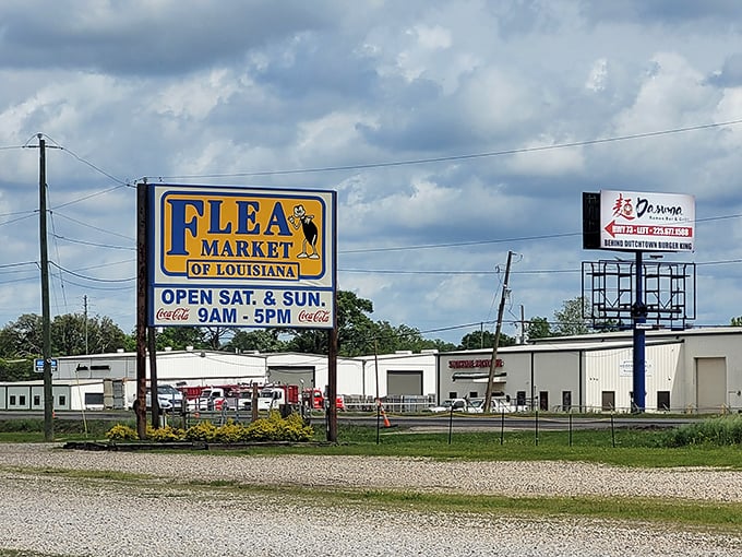 The sign that's welcomed generations of bargain hunters, standing like a beacon of hope for anyone who believes "vintage" beats "new."