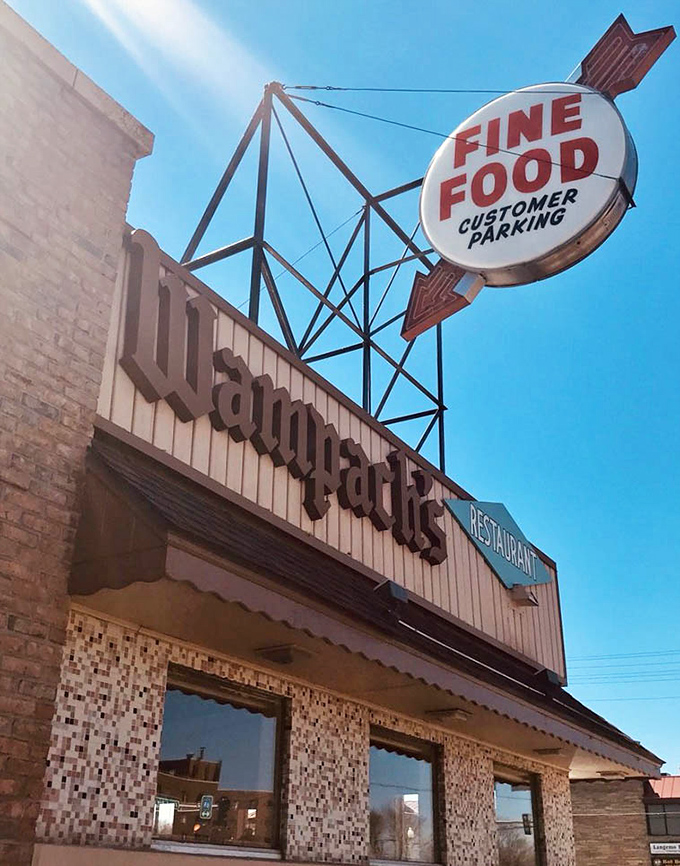 That arrow-shaped sign doesn't just point to the entrance&mdash;it directs you toward one of Minnesota's most authentic dining experiences, no GPS required.