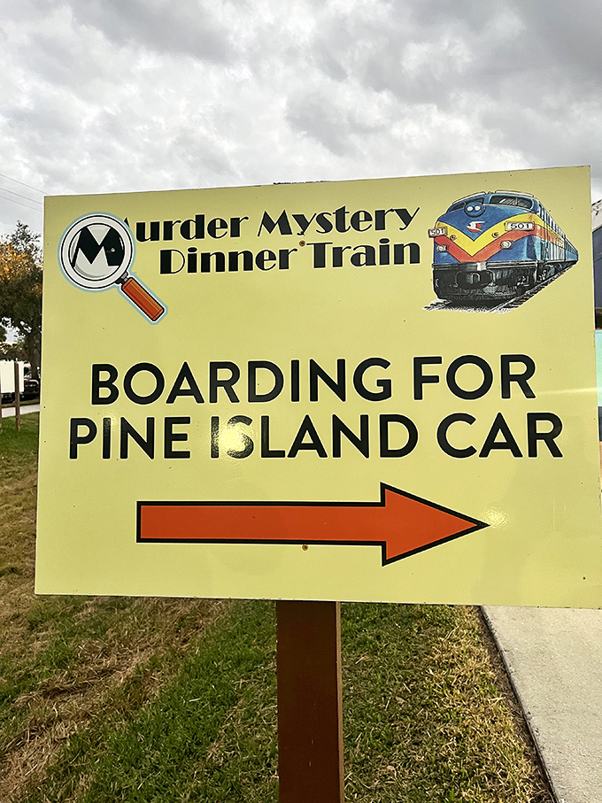 Clear directions to your car&mdash;because even in a murder mystery, you don't want the real mystery to be finding your seat! 