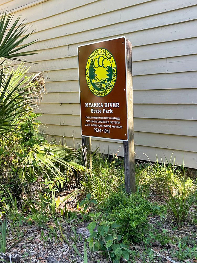 A humble sign marking the entrance to extraordinary wilderness. The Civilian Conservation Corps left a legacy more lasting than most Instagram posts.