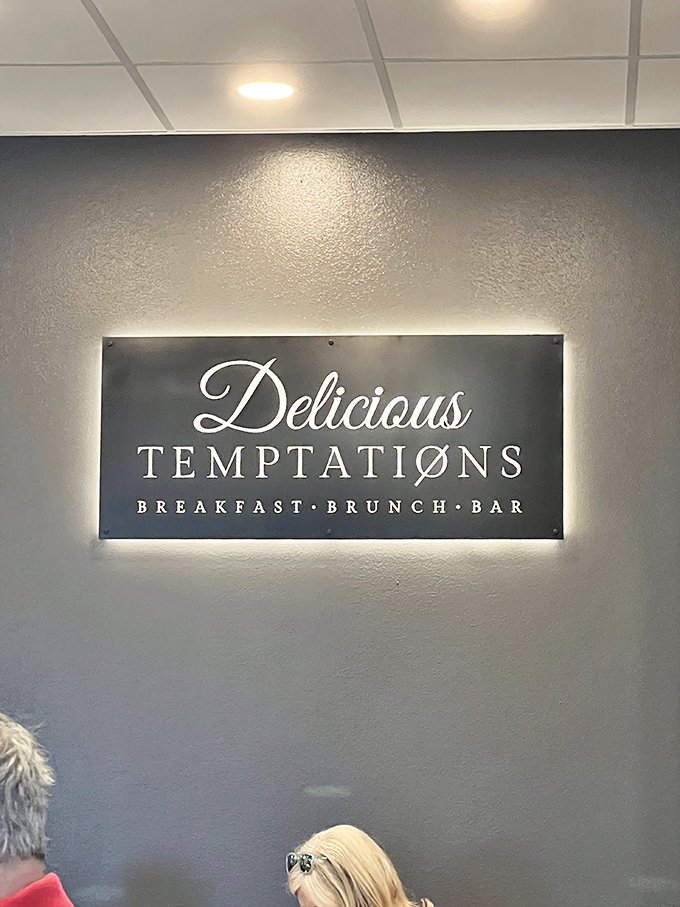 The illuminated sign says it all &ndash; this isn't just breakfast, it's a temptation worth giving into, again and again.