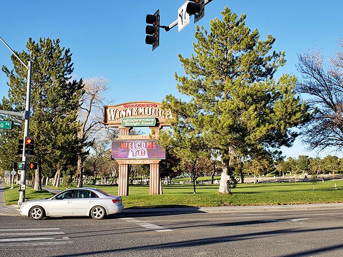 Winnemucca's welcome sign greets visitors with the same straightforward charm that makes this affordable desert gem worth discovering&mdash;and possibly staying.