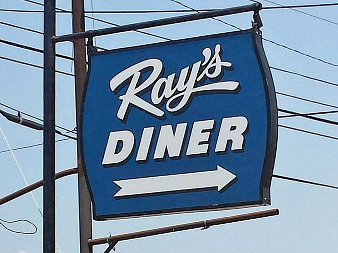 Follow the arrow to satisfaction. Ray's iconic blue directional sign has guided hungry travelers for generations of South Carolina road trips.