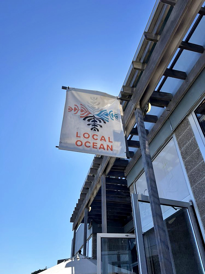 A simple flag announces what locals already know: this is where the ocean delivers its finest offerings.